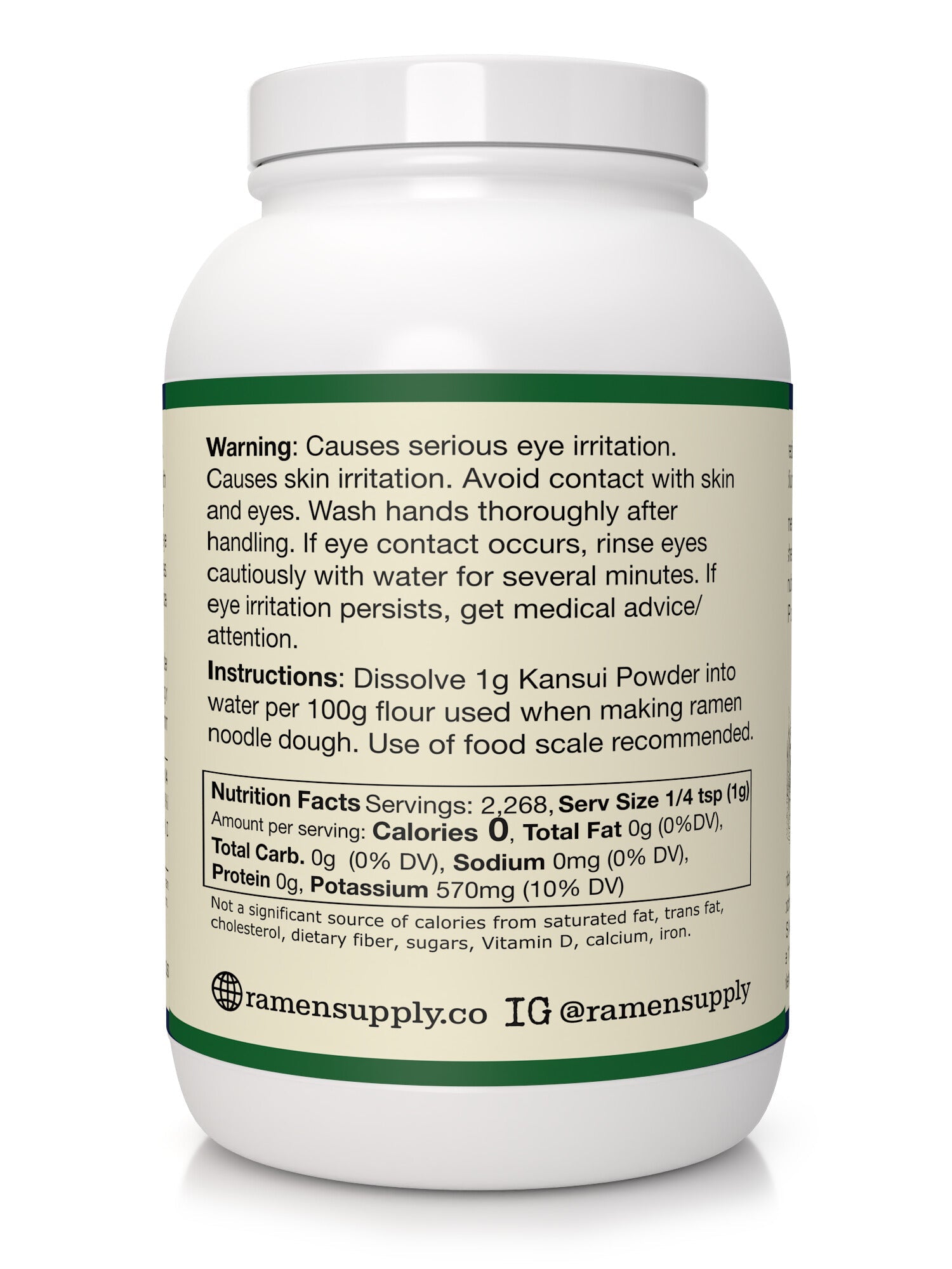 Kansui Powder Type 4 - Restaurant Size (5lb) – Ramen Supply Company