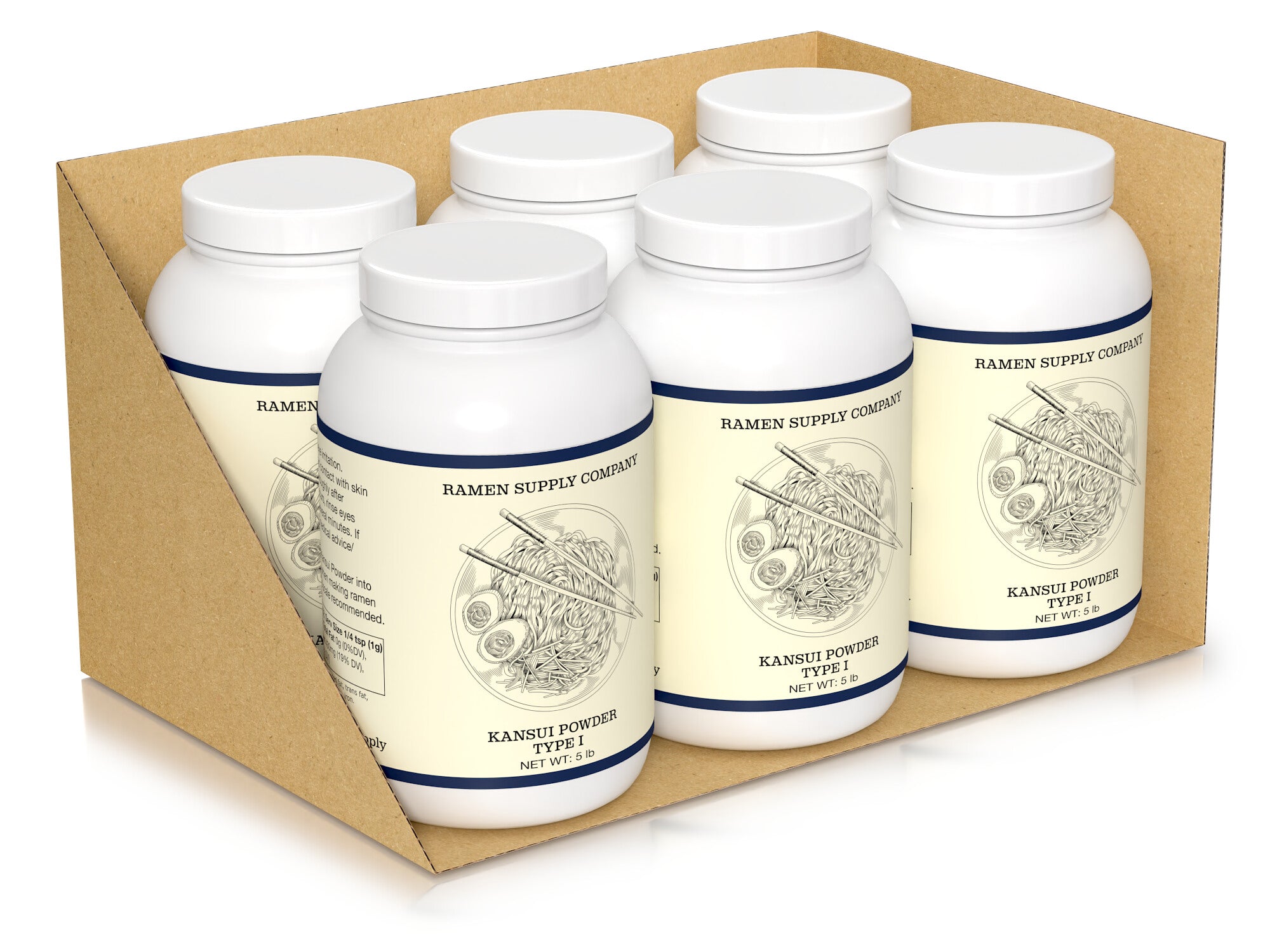 Kansui Powder Type 1 - Restaurant Case (6x 5lb) – Ramen Supply Company